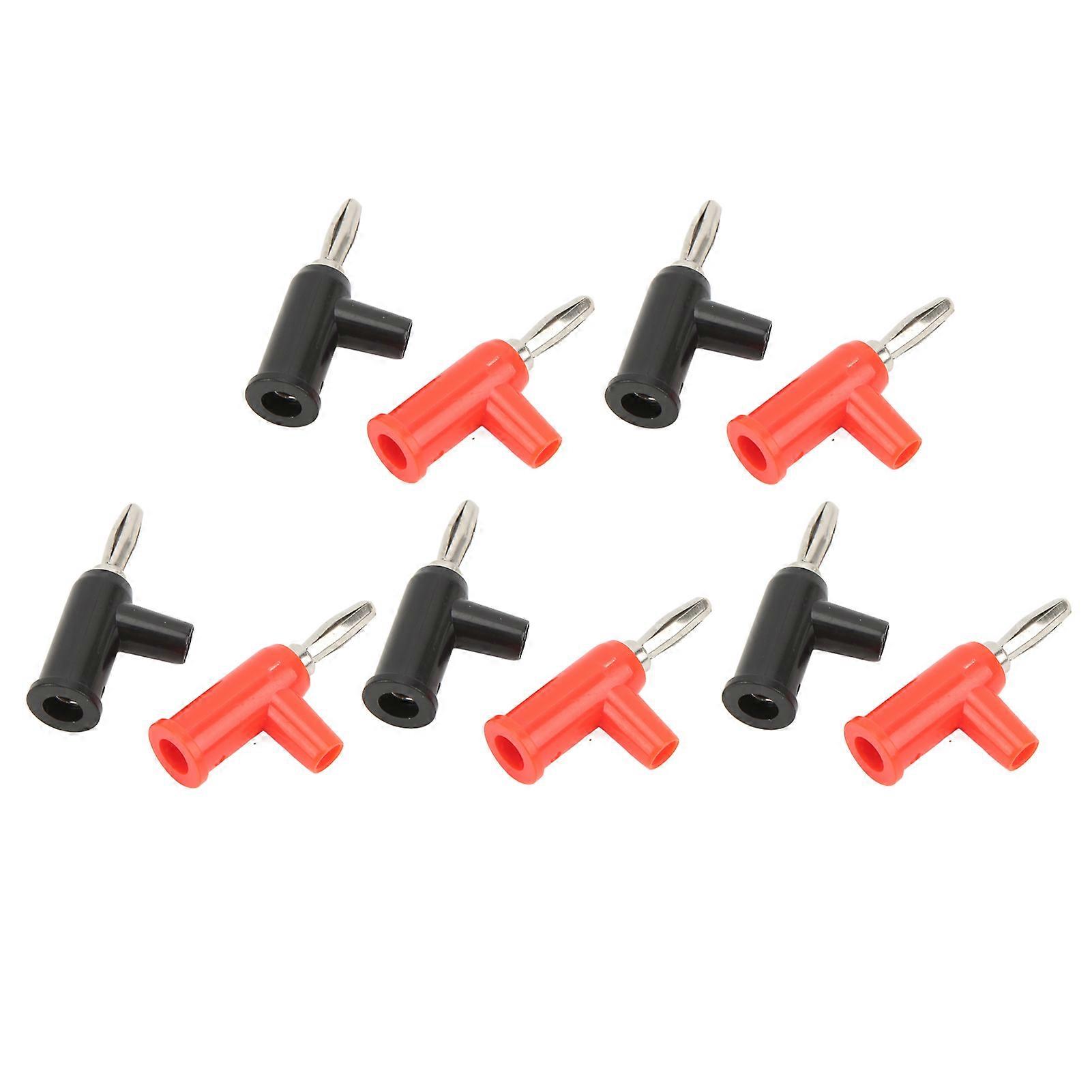 10pcs 4mm Banana Plug Stackable Solderless Banana Plug Connector for ...