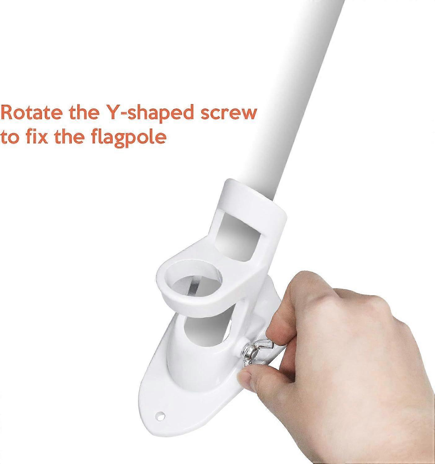 Adjustable Flagpole Stand Aluminum Flagpole Base with Two Positions for ...