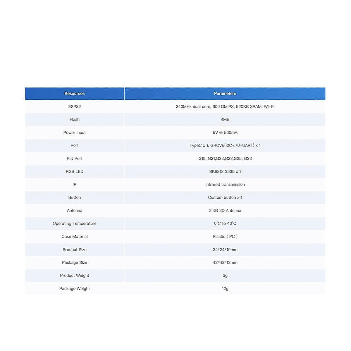 ATOM Lite ESP32 Development Board with WiFi Programmable Kit ...