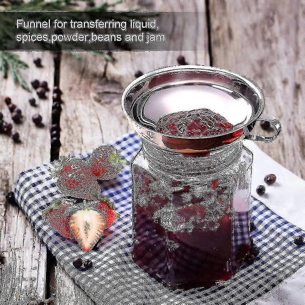 Funnel, 2 Pack Less Steel Funnel Kit Funnel Mason Jar Funnel | Fruugo UK