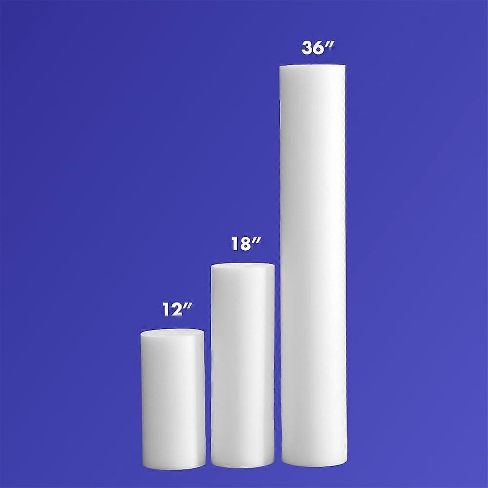 Foam Roller Medium Firm White 36" Full Round | Fruugo UK