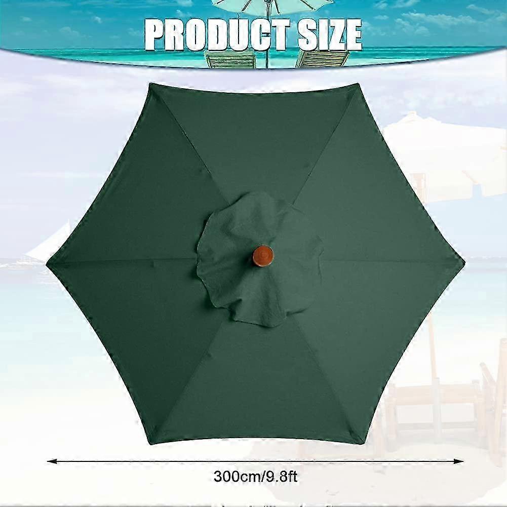 Replacement Parasol Covers 3 Meters 6 Arms Parasol Replacement Canopy ...