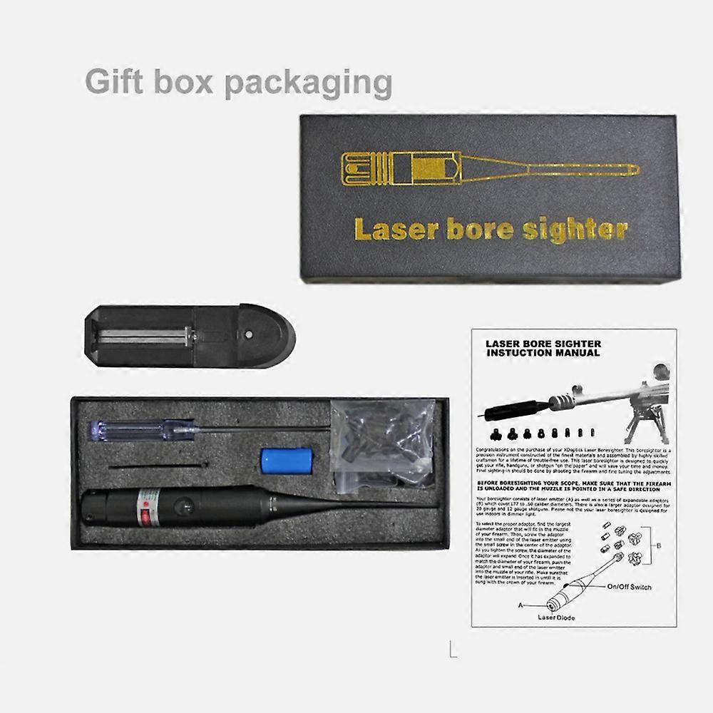Laser Bore Sight Kit.177 .22 Caliber To 12GA Laser Pointer Collimator ...