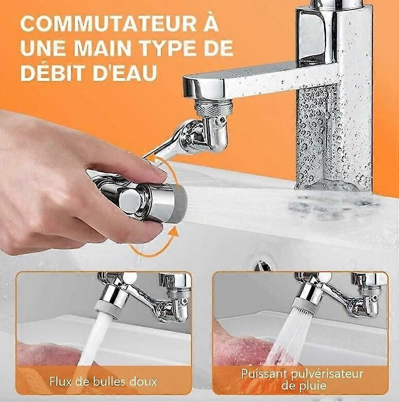 1080 rotating foam faucet, kitchen faucet with 2 spray modes, universal ...