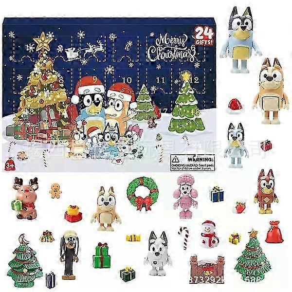 2025 2025 New Bluey Blind Box Advent Calendar Christmas Blind Box 24 ...