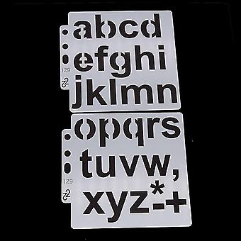 Letter Number Stencil Template Alphabet Drawing Template Gifts For ...
