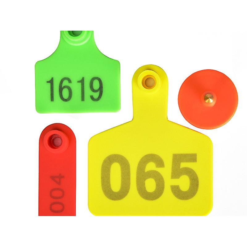 100pcs numbered ear tags 001-100 anti-fall recognizable animal ...