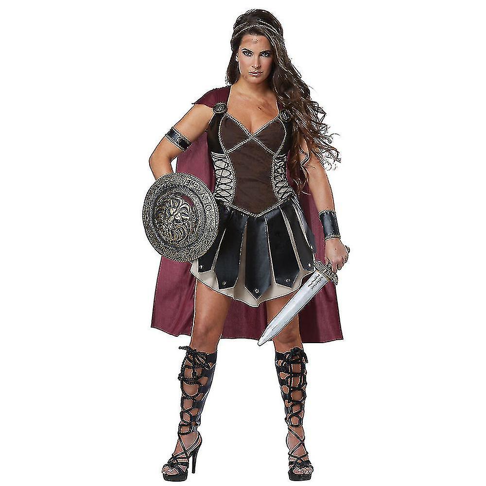 Medieval Roman Xena Warrior Costume For Women Spartan Warrior Cosplay ...