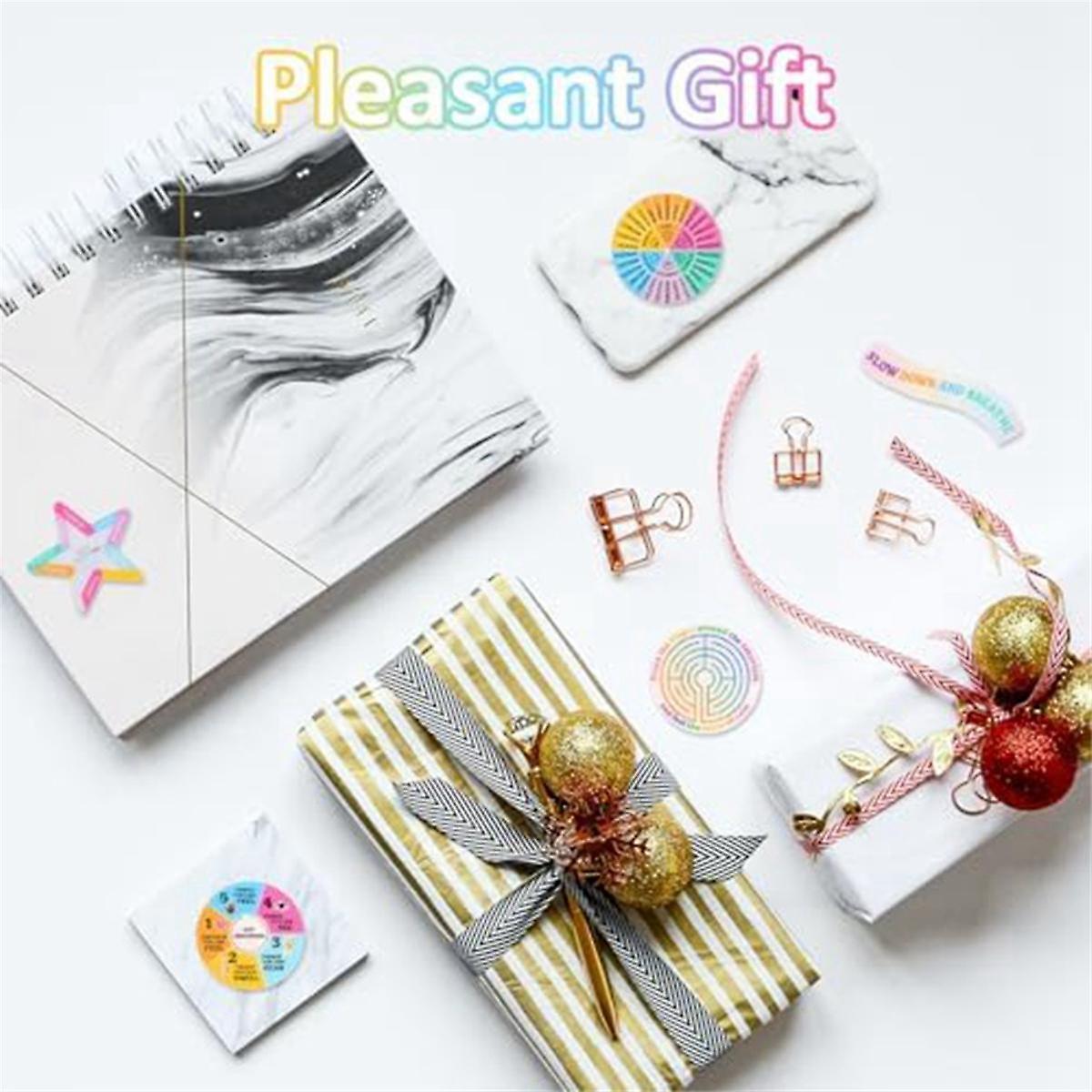 60 Pcs Calm Strips Anxiety Sensory Stickers, 5 Style Calming Strips ...