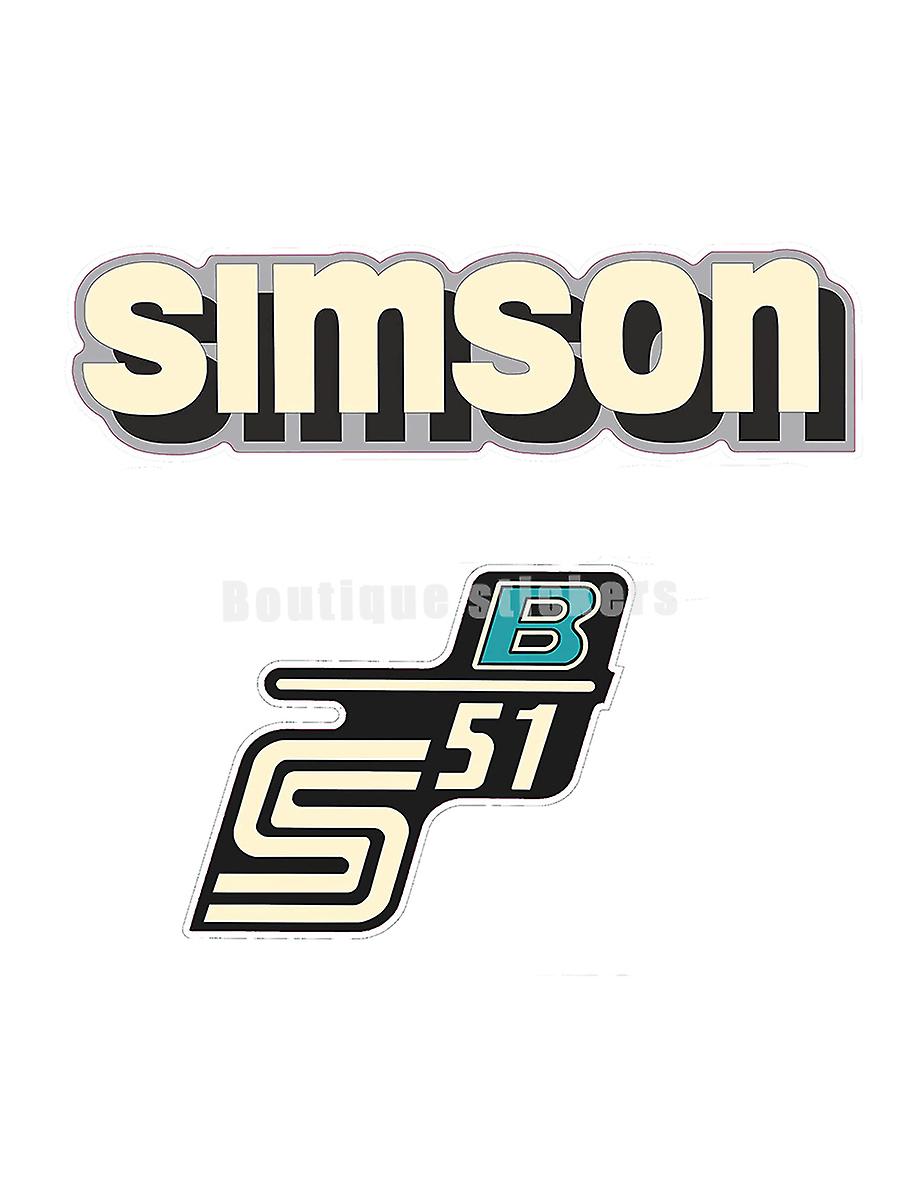 Simson S51b Retro Sticker Set Vinyl Car Accessories Car Window Car ...
