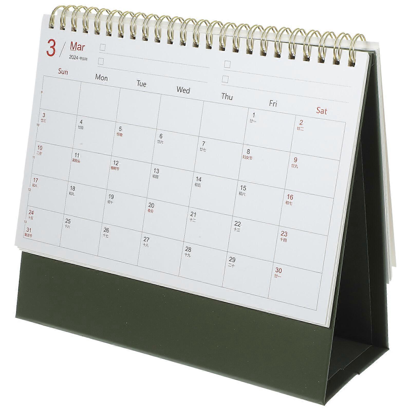 Office Standing Calendar Desk Standing Calendar Decoration Decorative ...