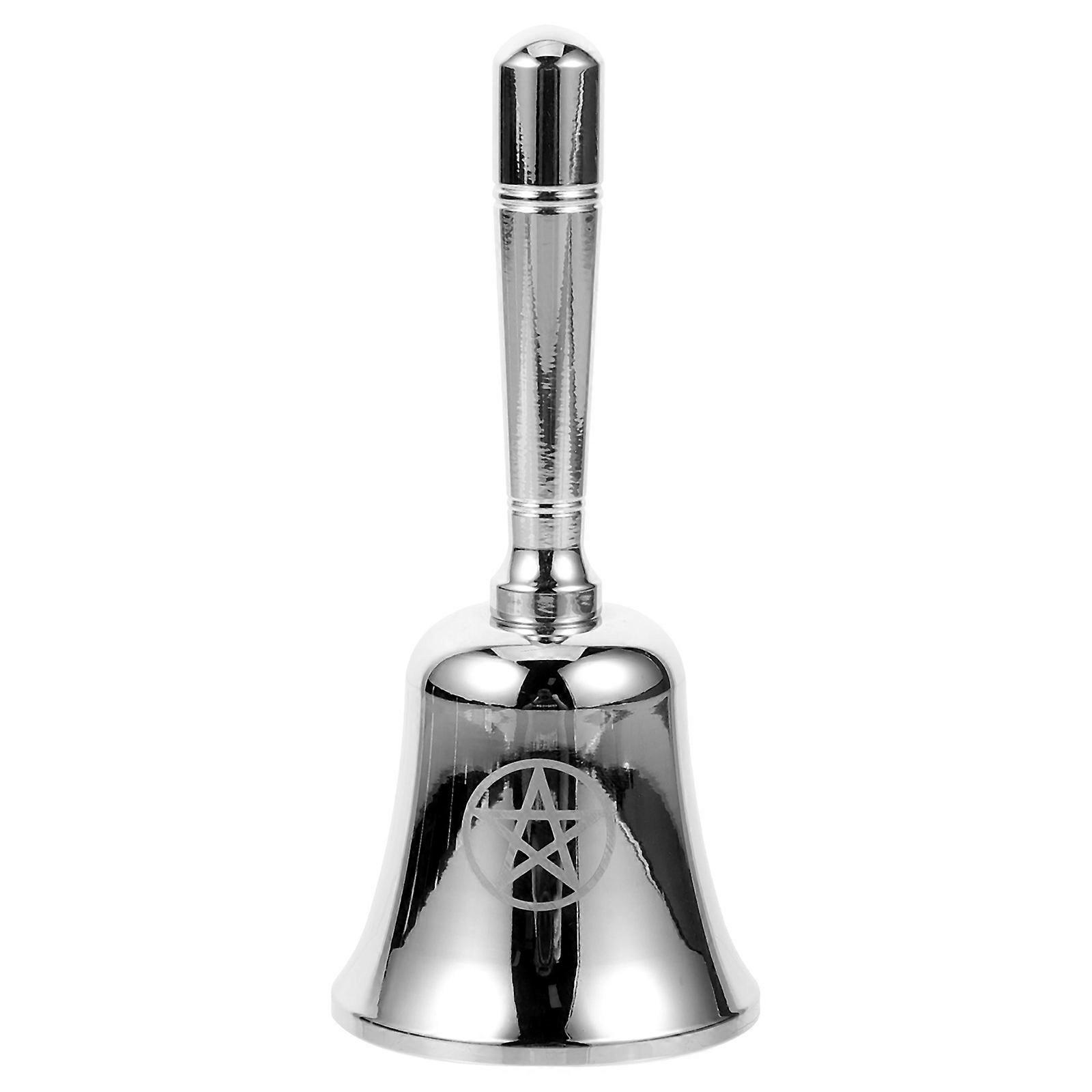 Altar Bell Pentagram Handheld Bell Metal Handheld Bell Tarot Ceremony ...