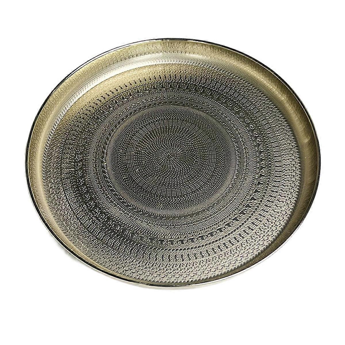 Round Tray, 13inch-Serving Tray, Luxury Decorative Tray, Coffee Table ...