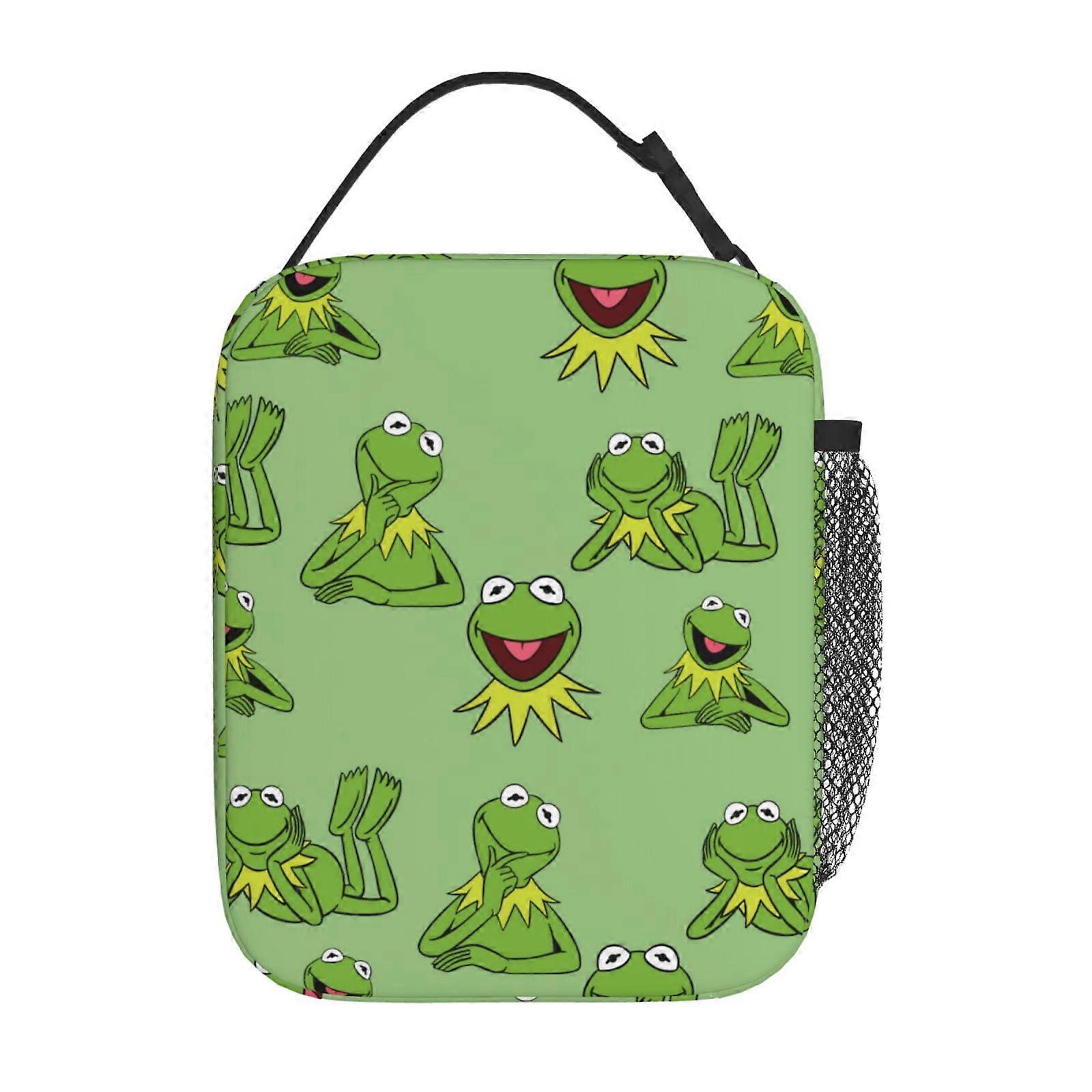 Anime Cartoon Kermit The Frog Lunch Box - Insulated Lunch Bag For Girls ...