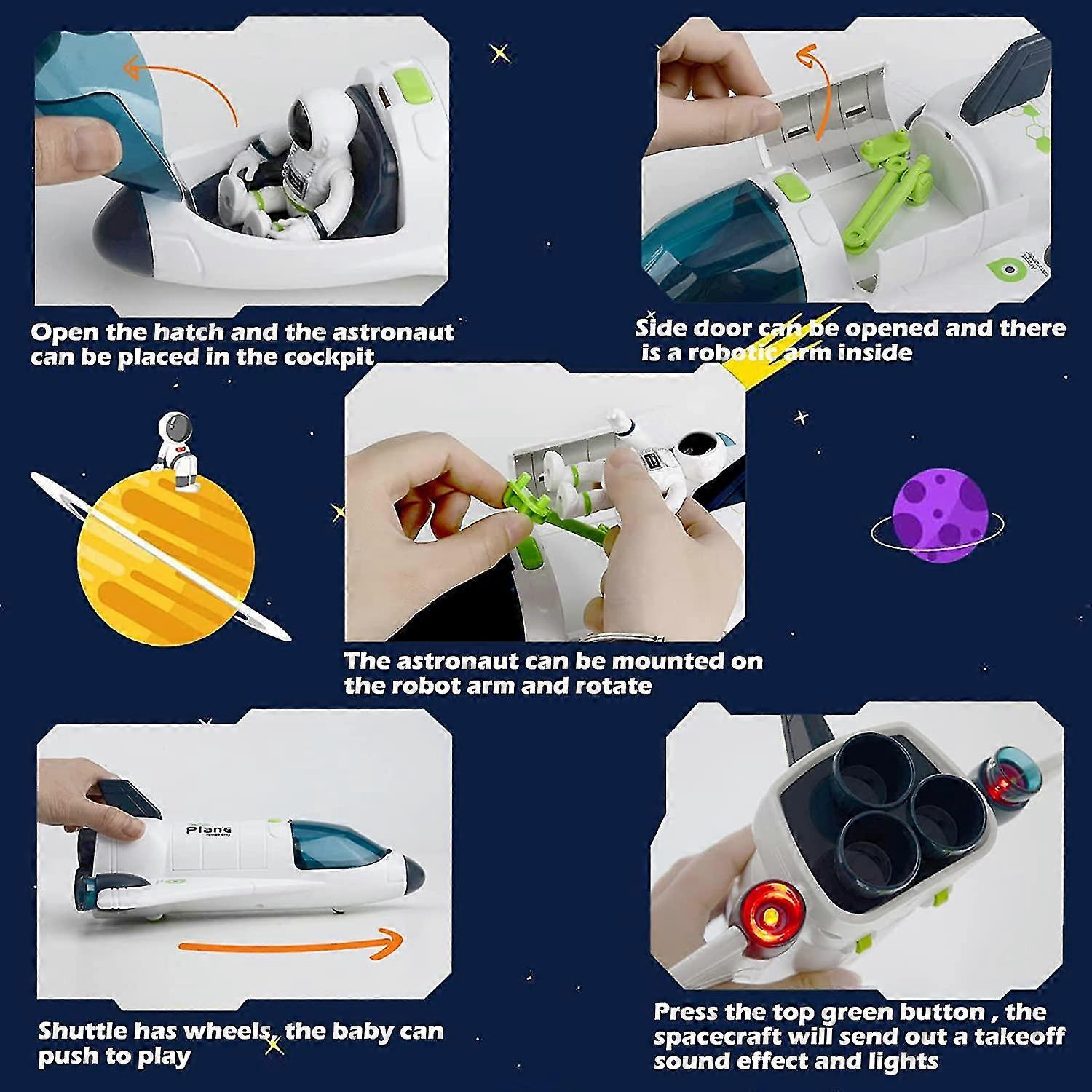 Space Toys For Kids 3 4 5 6 7 8 Year Old Boys Space Shuttle Adventure ...
