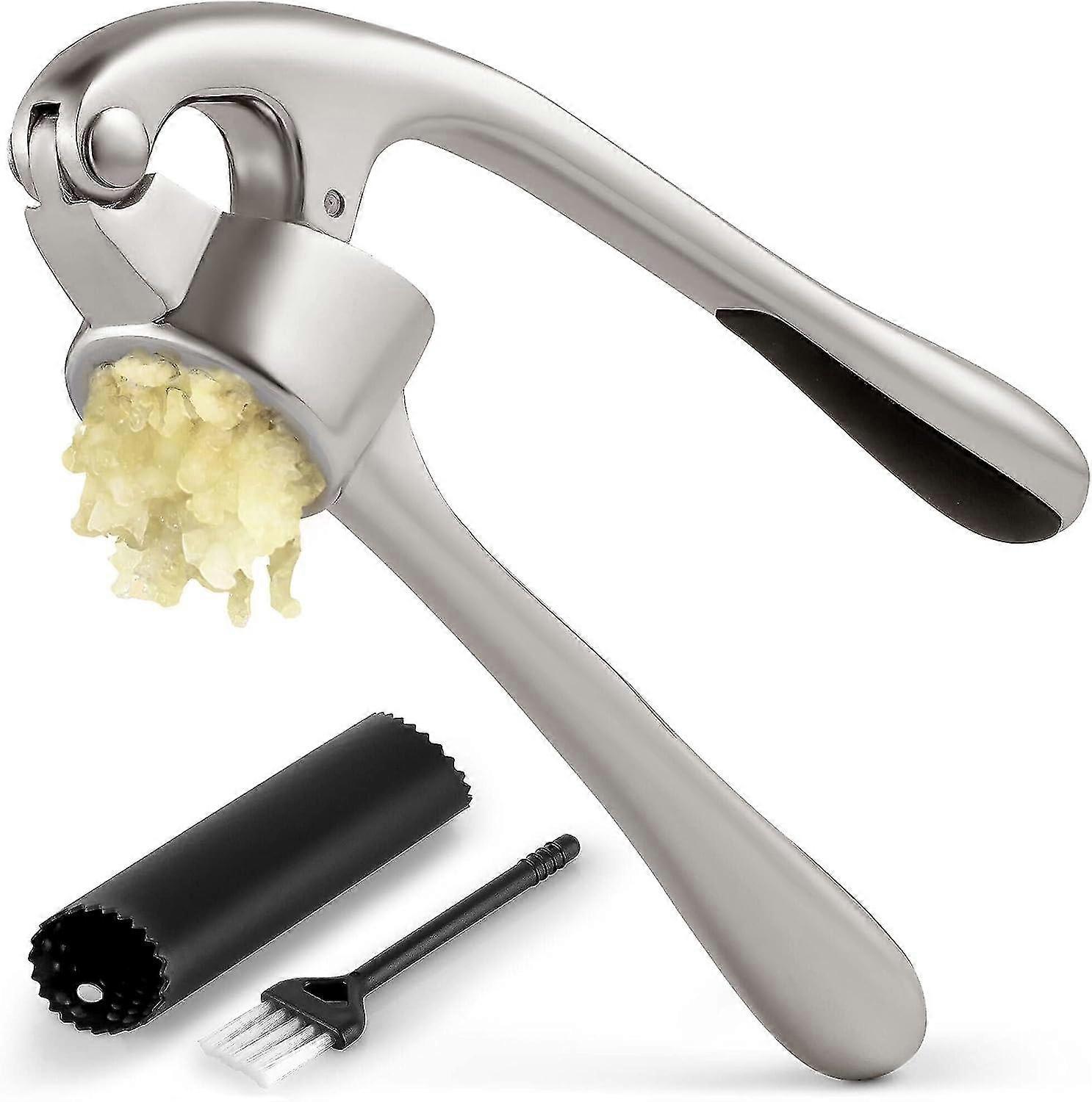 Kitchen Premium Garlic Press With Soft, Easy To Squeeze Handle ...