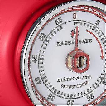 Magnetic Retro Kitchen Timer, Classic Mechanical Cooking Timer (red ...