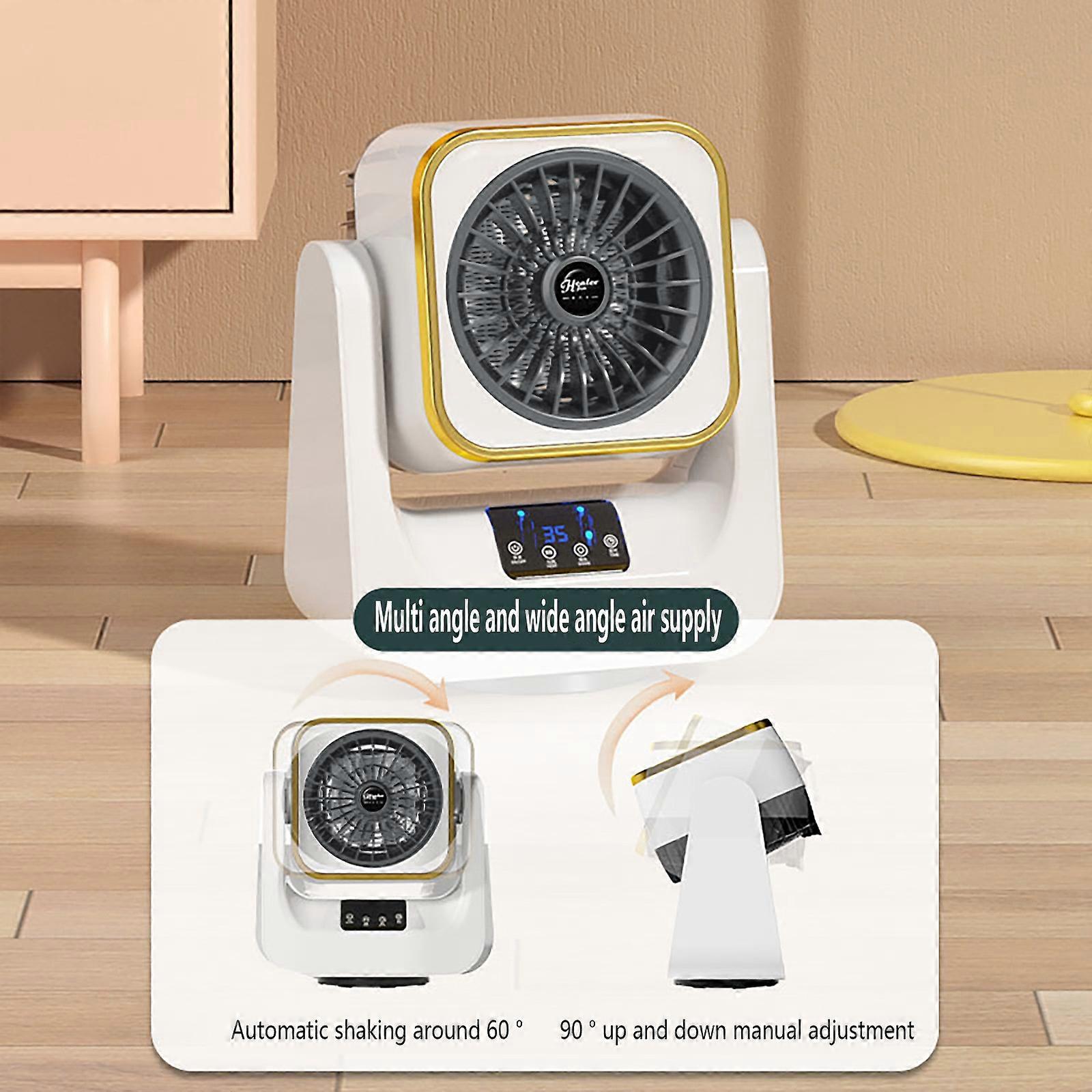 2 In 1 Heater Fan Combo, Portable Coolin-g Desk Fan, Circulator Fan 60 ...