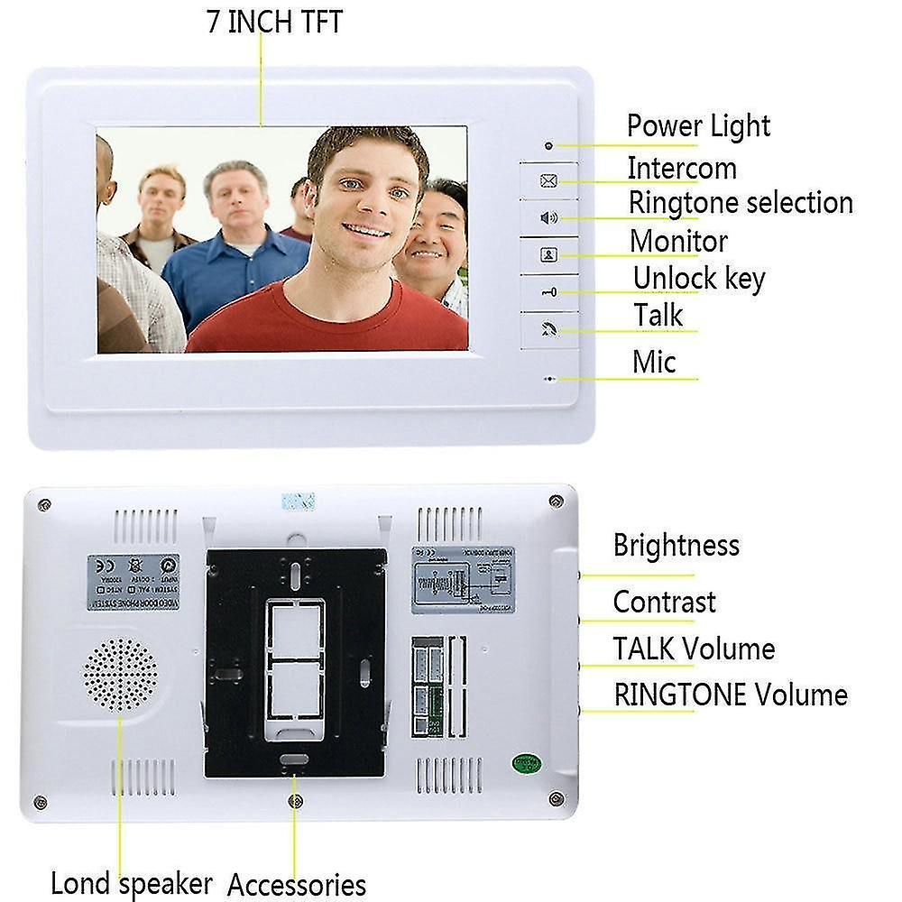 Intercom accessories wired video door phone visual intercom system ...