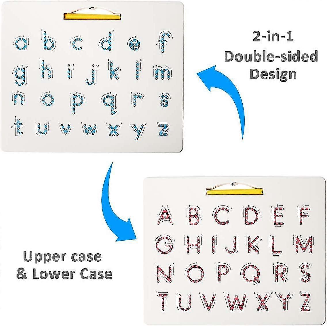 Magnetic Alphabet Tracing Board, Abc Magnetic Letter Board, Magnets ...