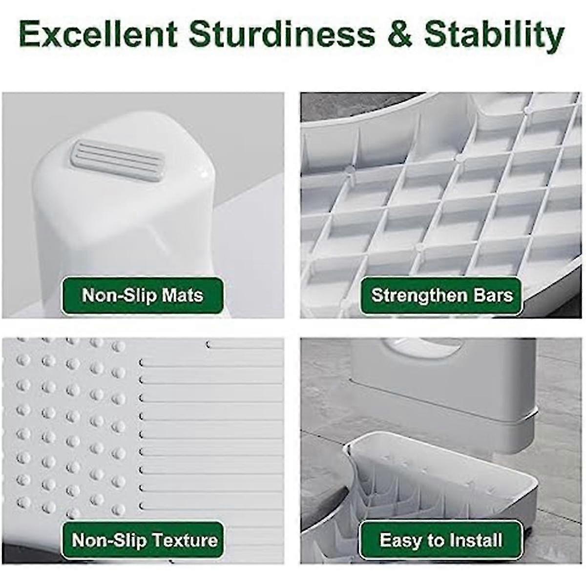 Squatting Toilet Poop Stool, Adult Portable Plastic Poop Stool, Adult ...