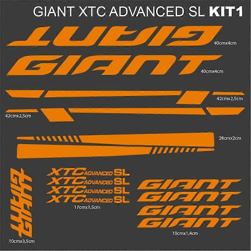 Frame Sticker GIANT KIT1 G-18 for MTB Mountain Bike Road Bike Bicycle ...