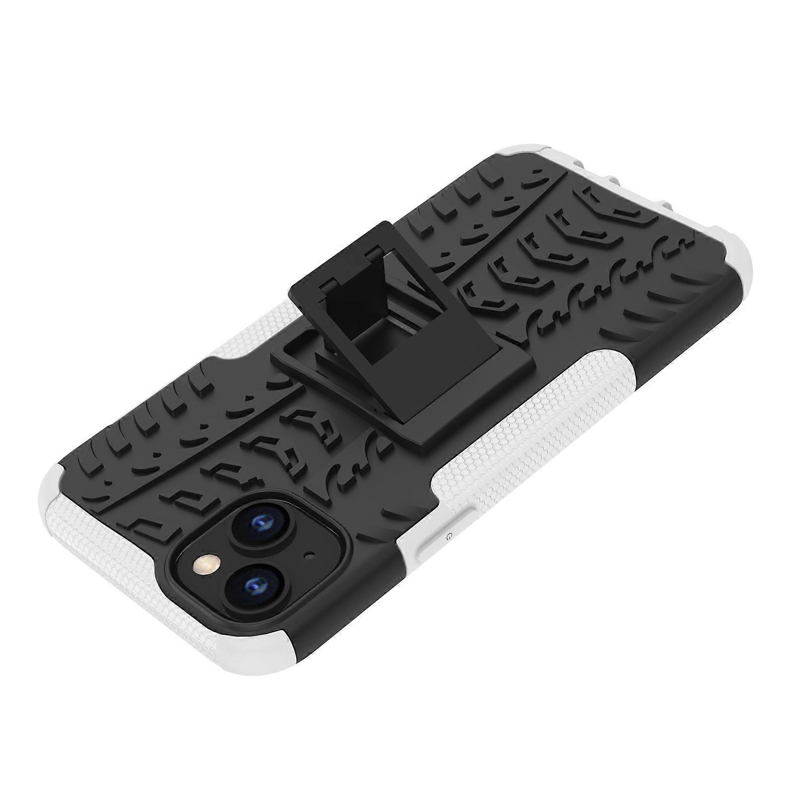 For iPhone 14 Plus Tire Texture TPU + PC Phone Case with Holder | Fruugo UK