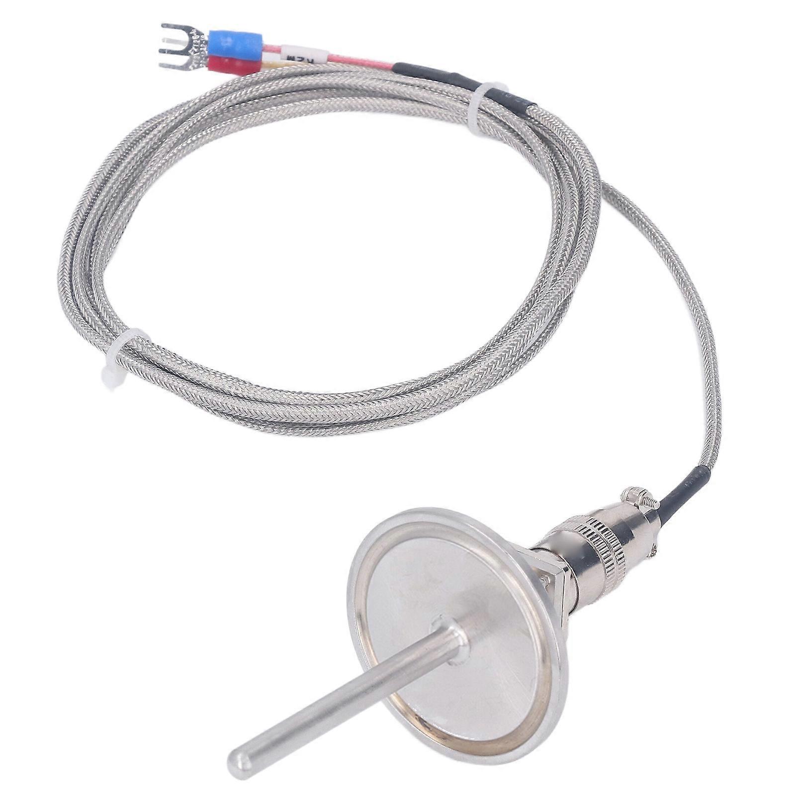 K Type Thermocouple 6mm Temperature Sensor Probe Sensing Line with ...