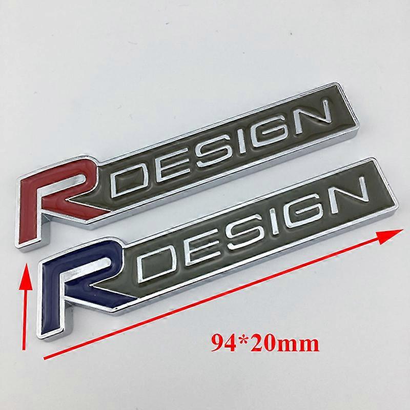3D Car Trunk R Design Rdesign Grill Emblem For Volvo S60 Rdesign ...