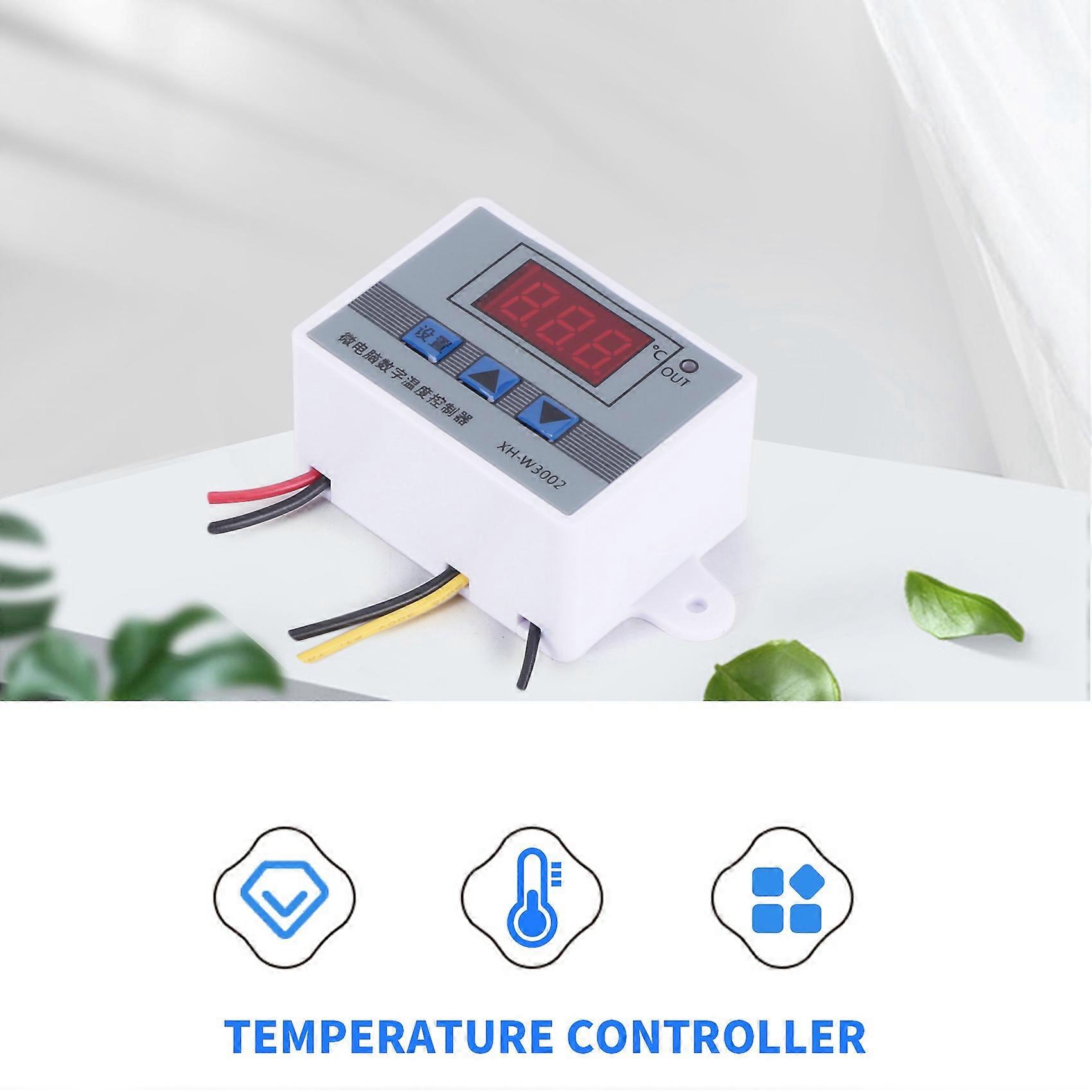 XH-W3002 220V Digital LED Temperature Controller 10A Thermostat Control Switch Probe with ...