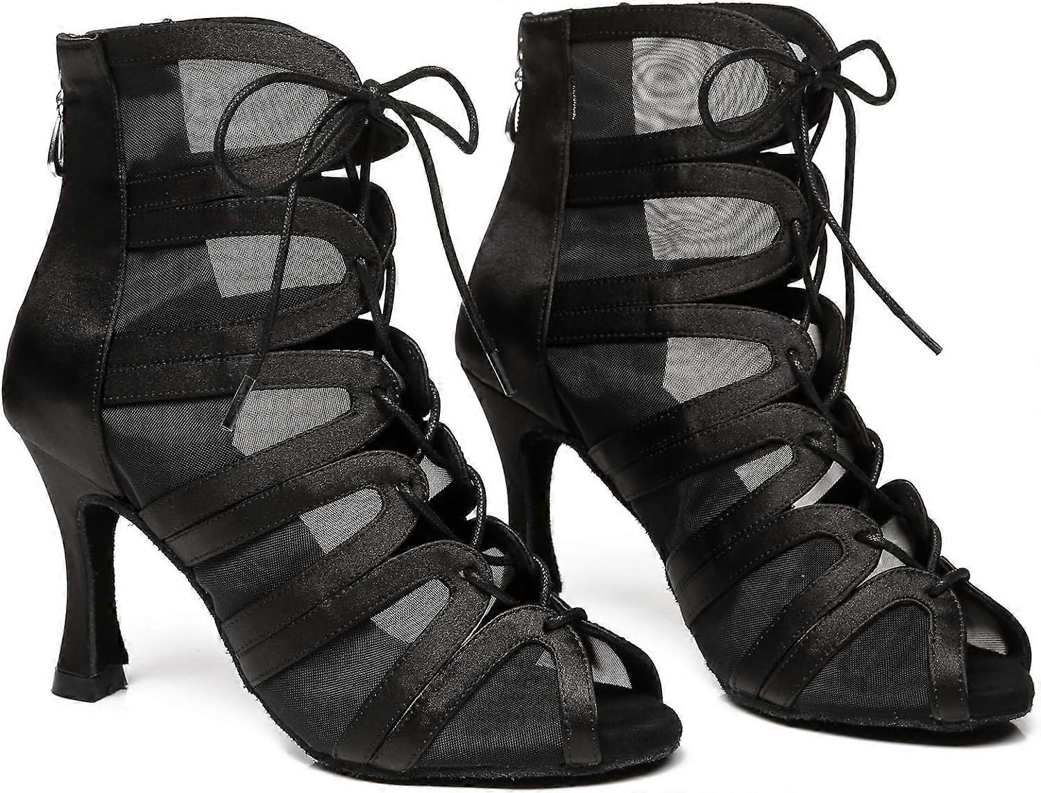 Minishion Dancing Boots Women Latin Ballroom Ankle Dance Shoes Sommer ...