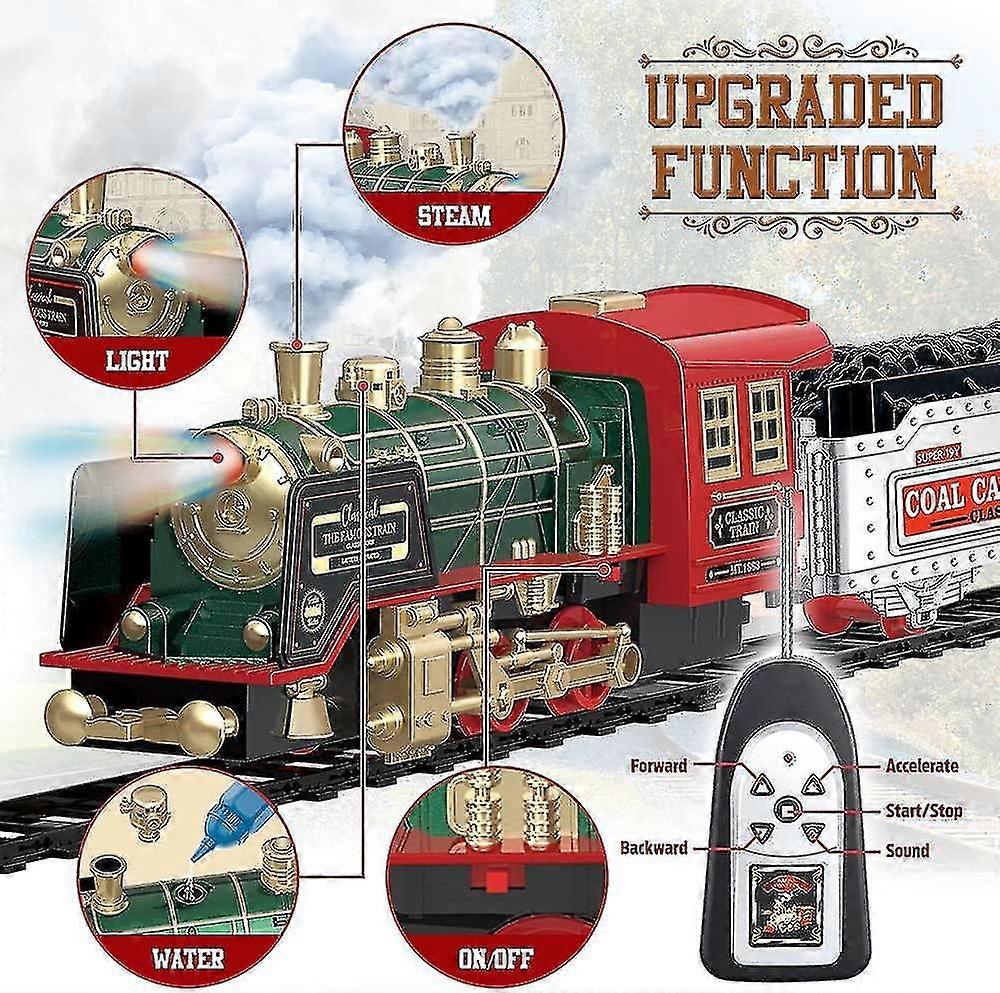 Remote Control Steam Train Sets W/smoke,light,sounds,classical Electric ...