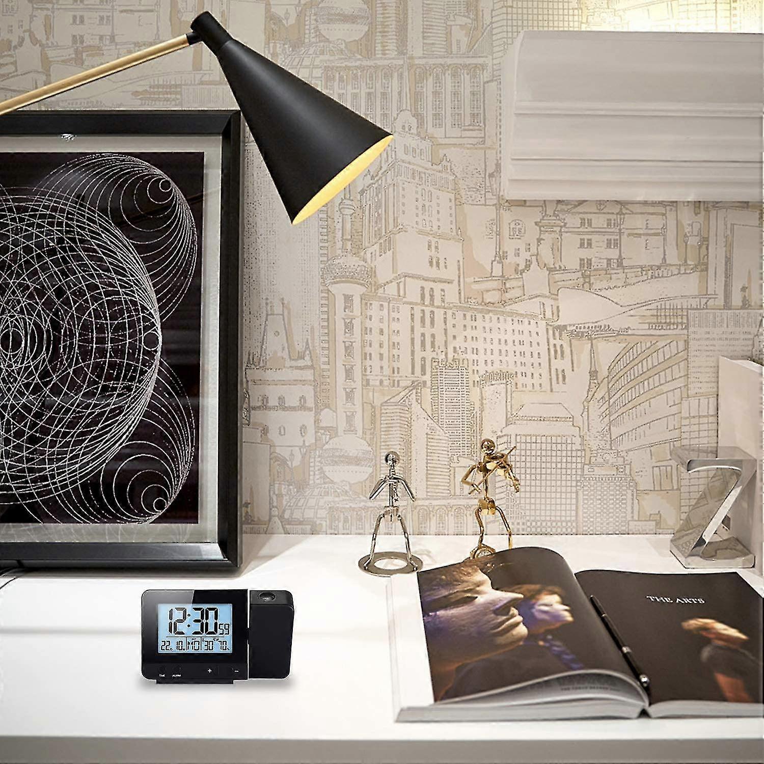 Led Projector Clock, Digital Alarm Clock Projection Alarm Clock Indoor ...