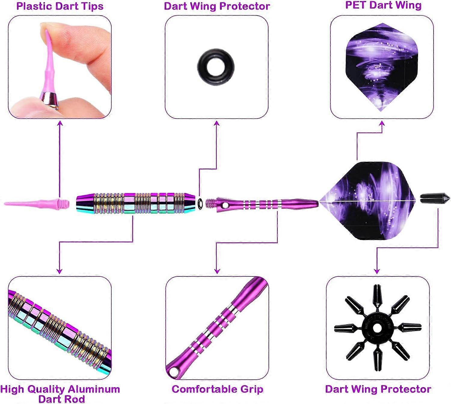 Darts with Plastic Tip for Electronic Dartboard, Professional Soft ...