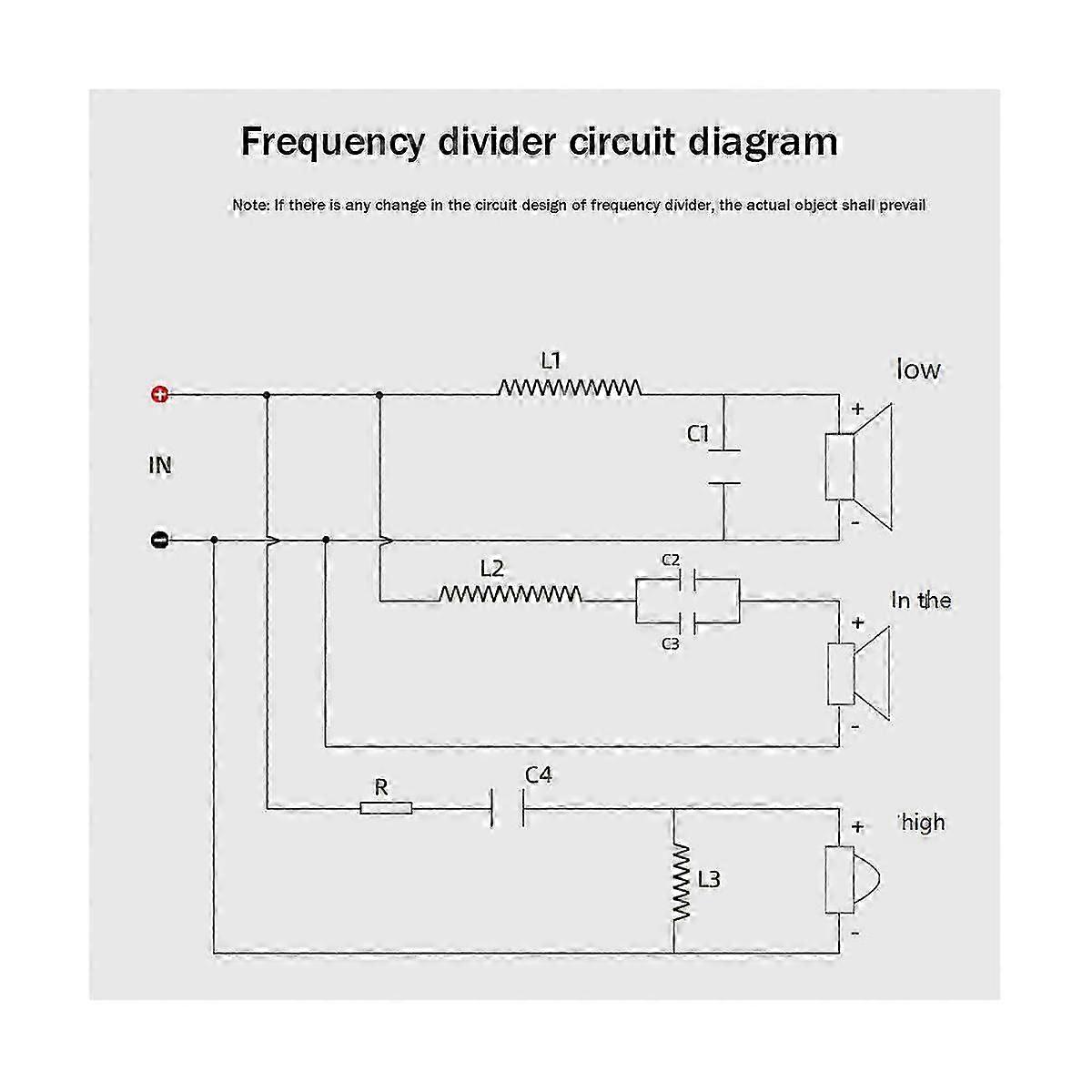 3 Way Frequency Divider Treble+midrange+bass Hifi Crossov Audio Frequency Divider Home Theater ...