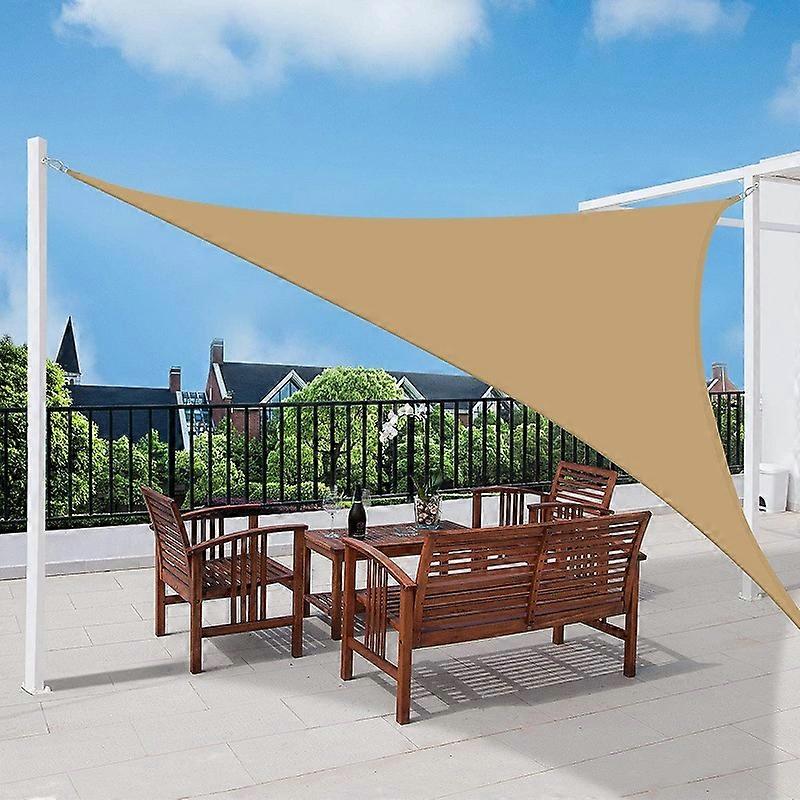 Triangular Shade Sail 3.6x3.6x3.6m Waterproof Sun and UV Protection ...