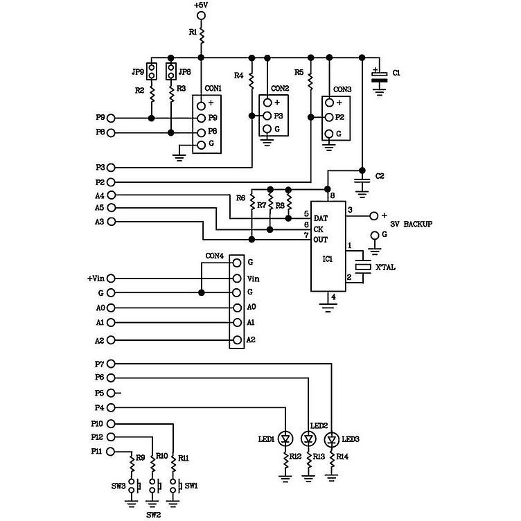 Future Kit Multi Purpose Shield Sensor Interface Rtc Fk Fa1417 For Use With Arduino Uno