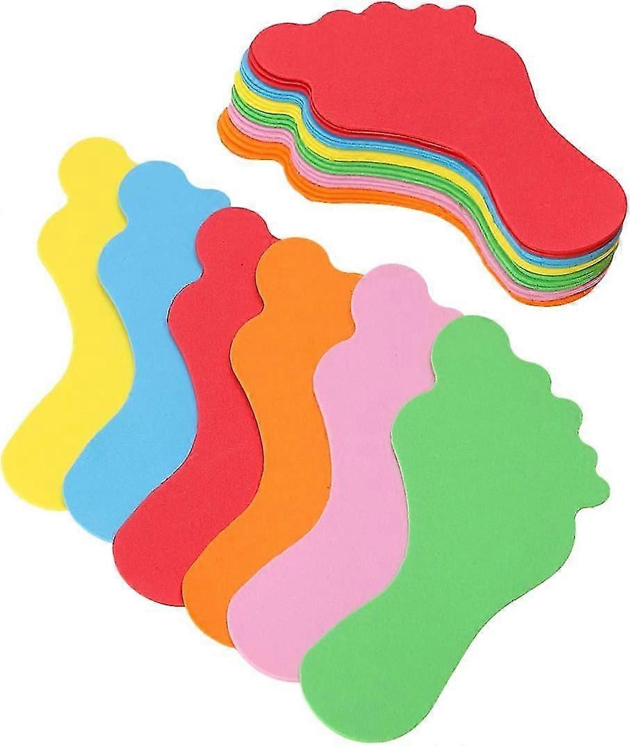 Floor Stickers Self- Adhesive Floor Decals Social Distance Footprint ...