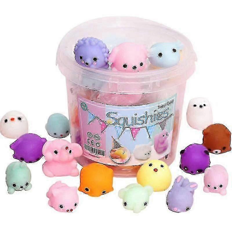Mochi Squishy Toys - 24 Pcs Random Toy Animals - Mini Squishy Animal ...