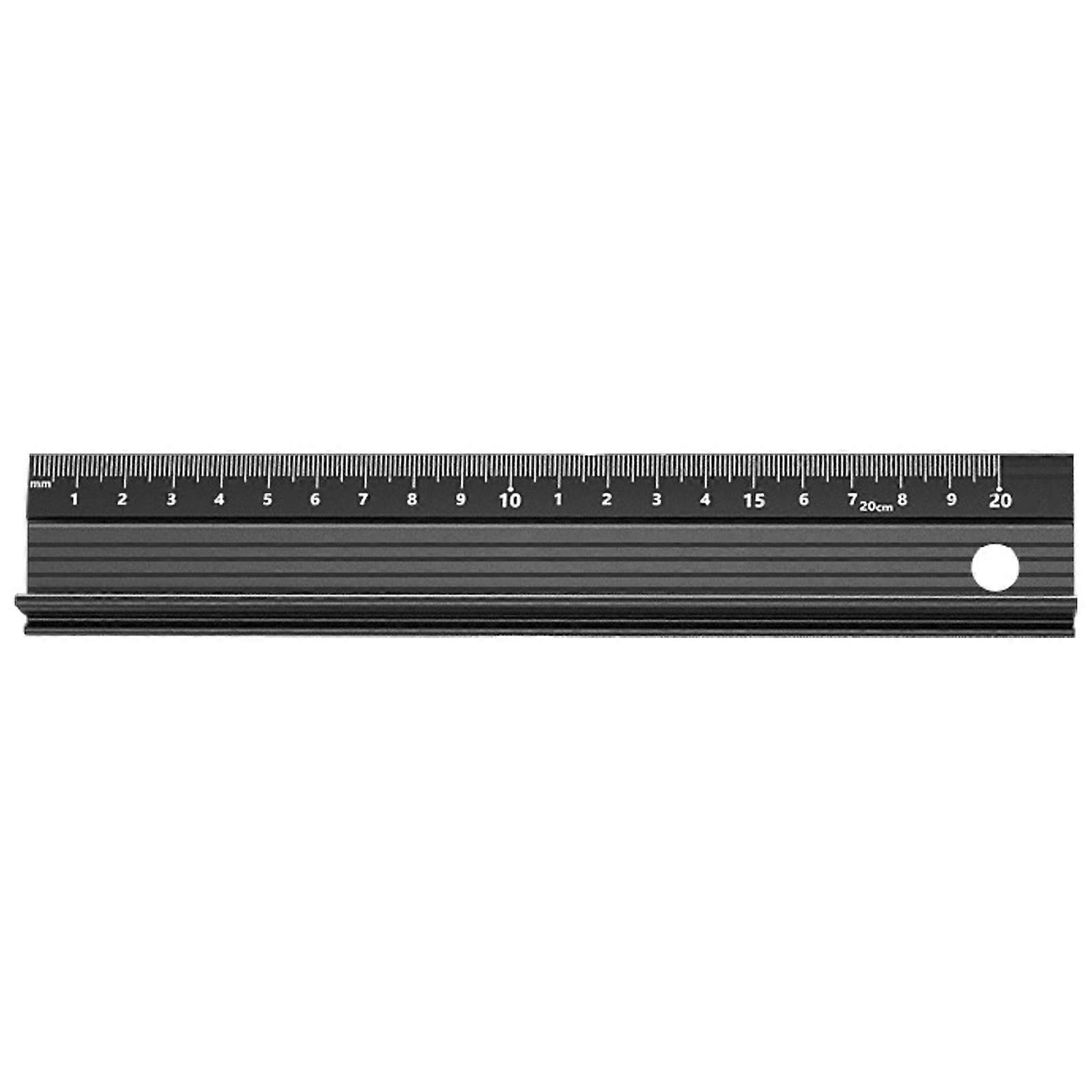 Professional Aluminum Ruler with Angles Measurement Protective Straight ...