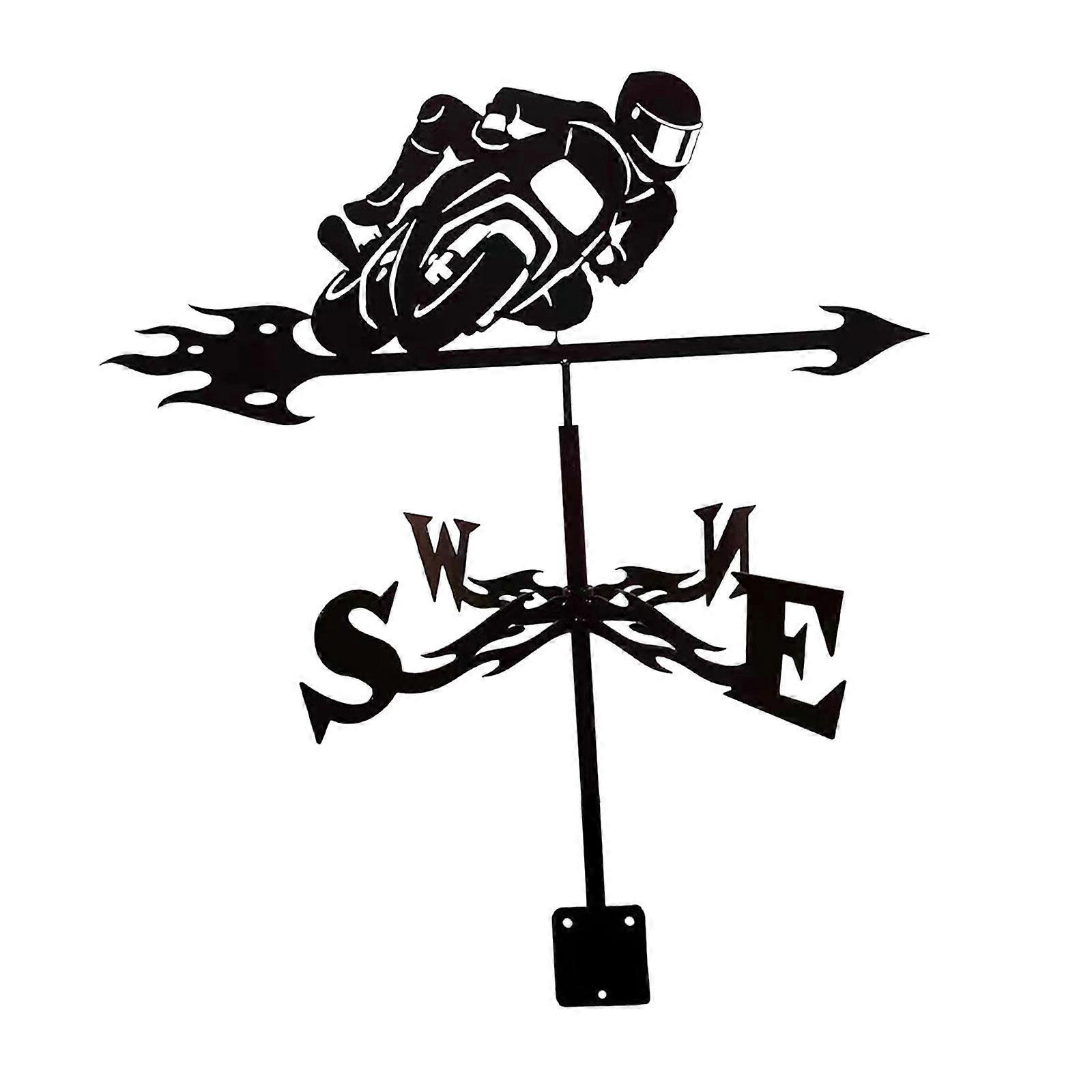 Weather Vane, Vintage, Black Weather Vane Match Motorcycle | Fruugo UK