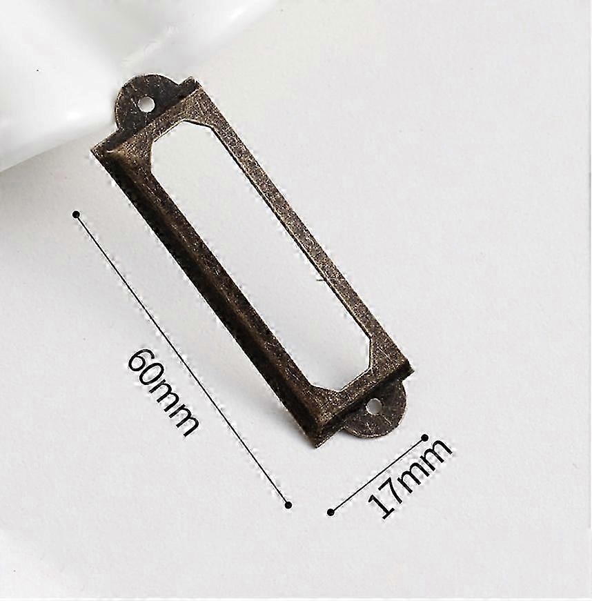 50 pcs Metal Label Holders, Metal Label Holders with Screws Suitable ...