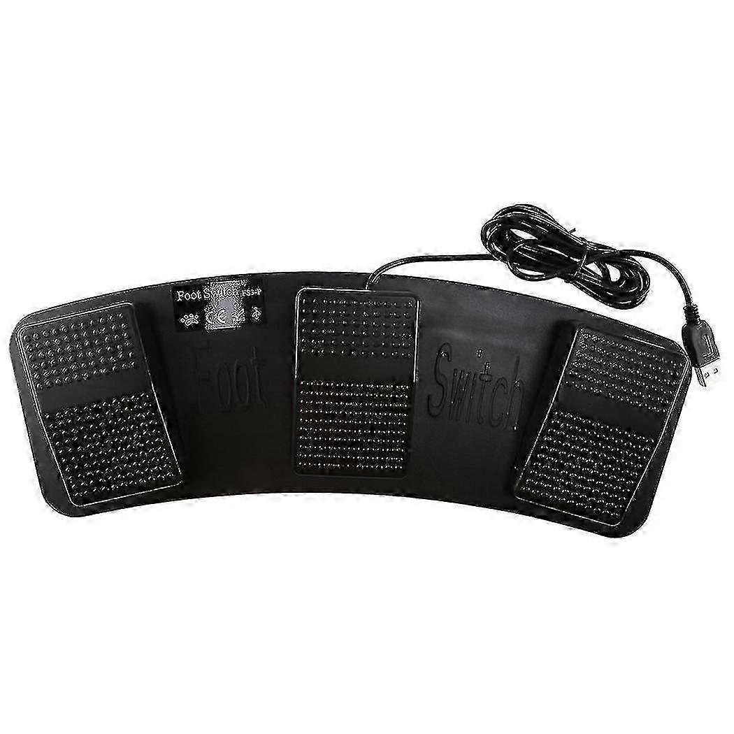 Fs3-p Usb Triple Foot Switch Pedal Control Keyboard Mouse 3 Pedals ...