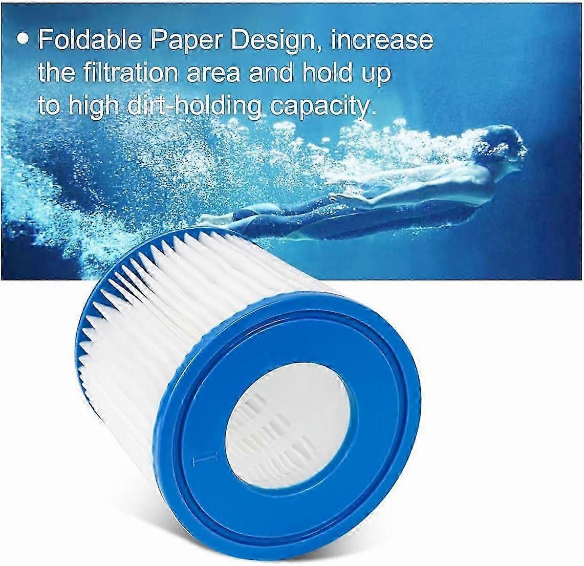 Set 2 Filtre de apa KkvoGmle pentru pompa Bestway 58381, PVC, 78x88mm | Fruugo UK