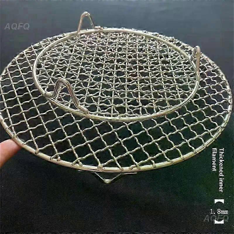 Stainless Steel Round Barbecue BBQ Grill Net Meshes Racks Grid Round ...