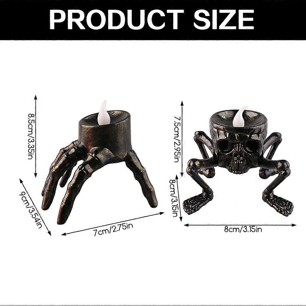 For Halloween Skeleton Hand Candle Light Decoration Prop, Battery ...