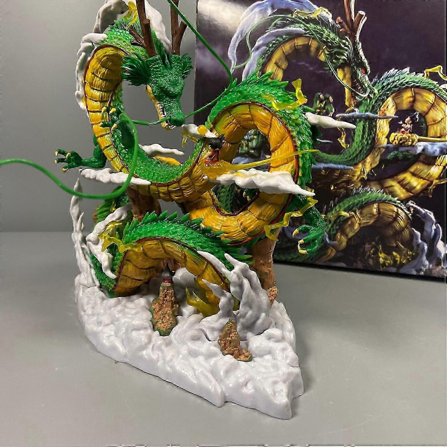 24 cm Dragon Ball Anime Figur Shenron Figur Goku And Shenron Figurine ...