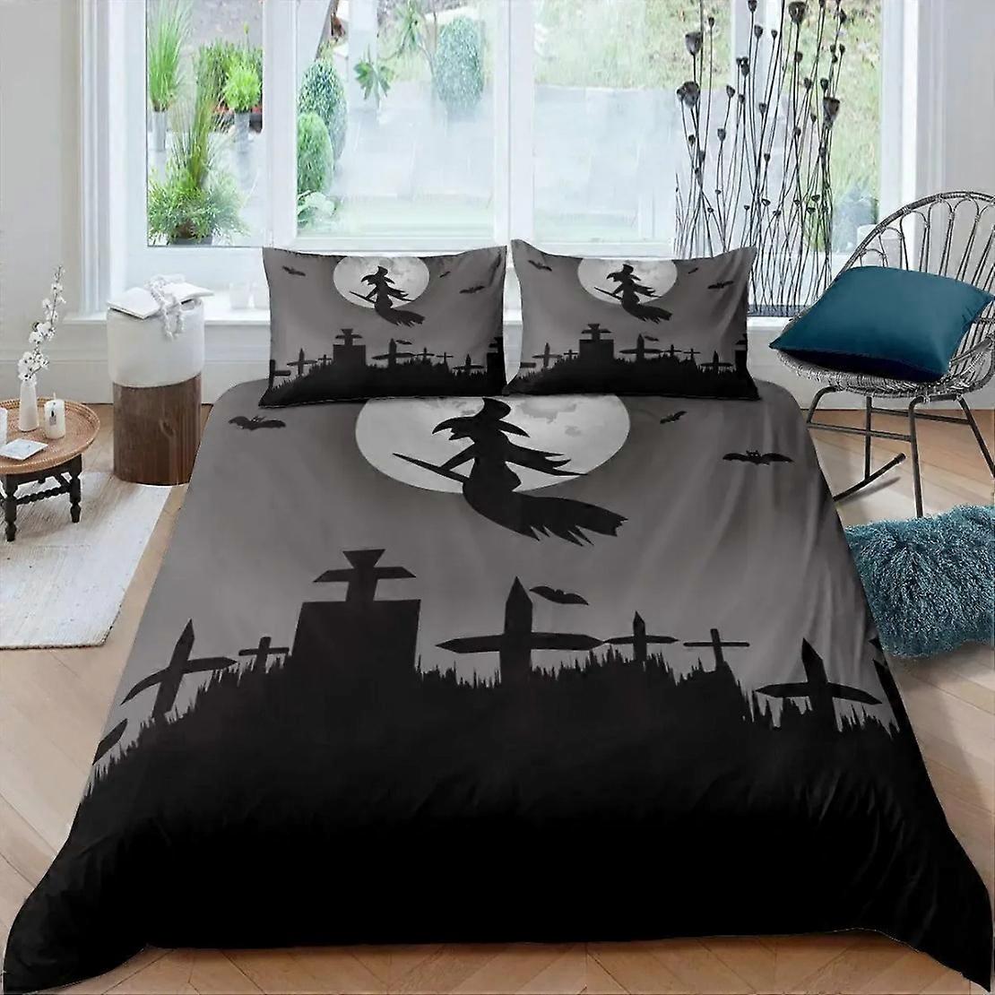Halloween Christmas Bedding Sets Flying Vampire Bats Duvet Cover Set ...