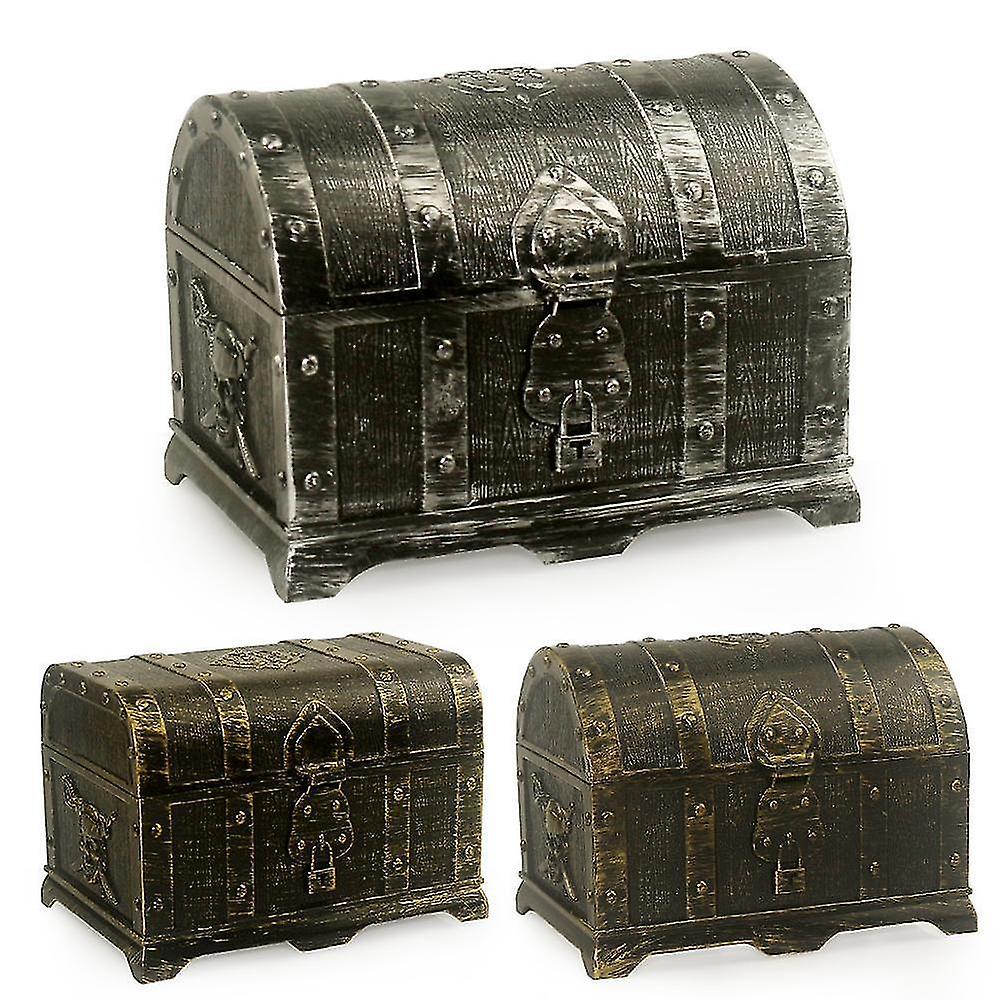 Antique silver Doldoly Pirate Treasure Hunting Box | Fruugo BE