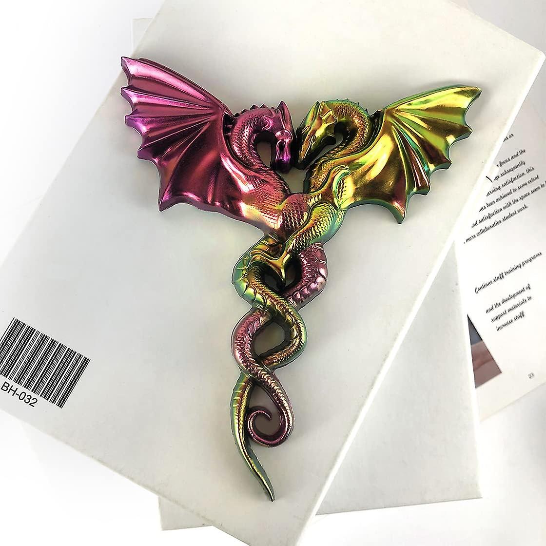 3d Large Dragon Silicone Molds Flying Dragon Resin Mold Animal Epoxy ...